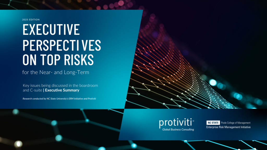 Top Risks 2025: prepare-se para os riscos de curto e longo prazo - Protiviti